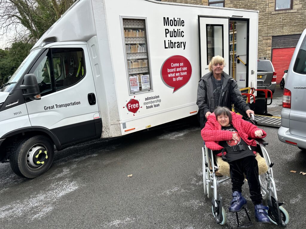 A Visit from the Mobile Library - Rough Lee Care Home